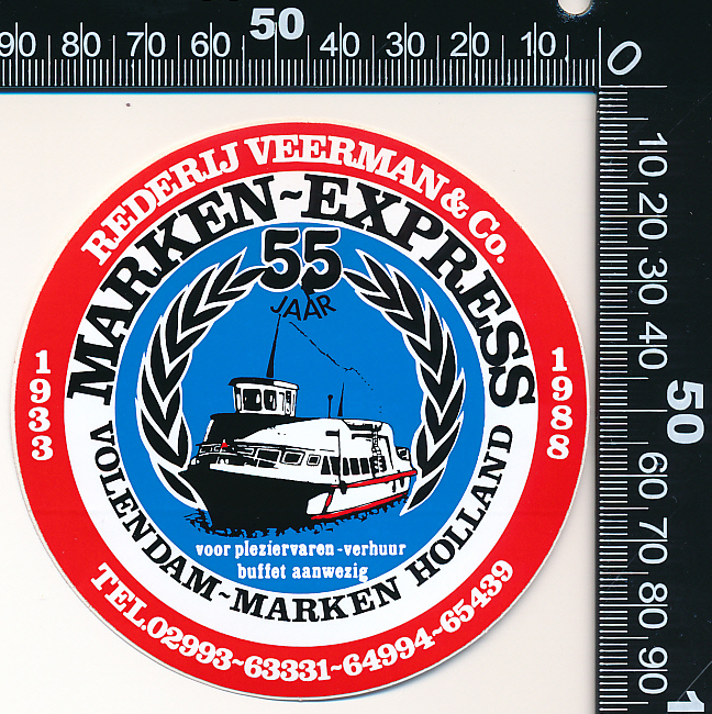 Marken Express - Rederij Veerman - Volendam (Rond)