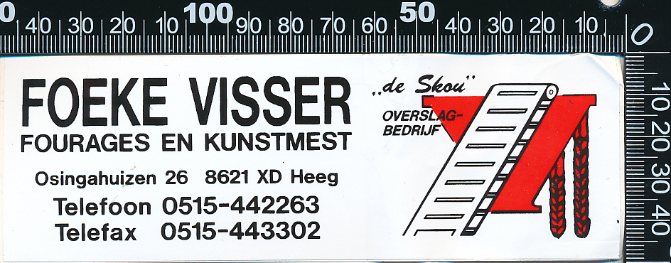 Foeke Visser - Fourages en Kunstmest - Heeg (Langwerpig)