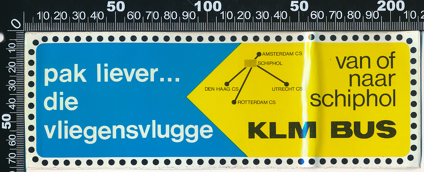 KLM - Bus - Van of naar Schiphol