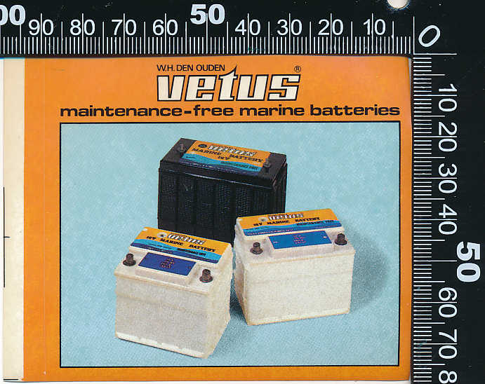 Vetus - Den Ouden - Maintenance free marine batteries