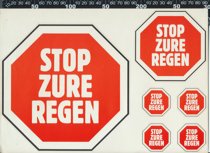 Stop Zure Regen (Stickervel 2)