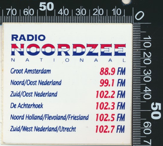 Radio Noordzee Nationaal - FM Frequenties