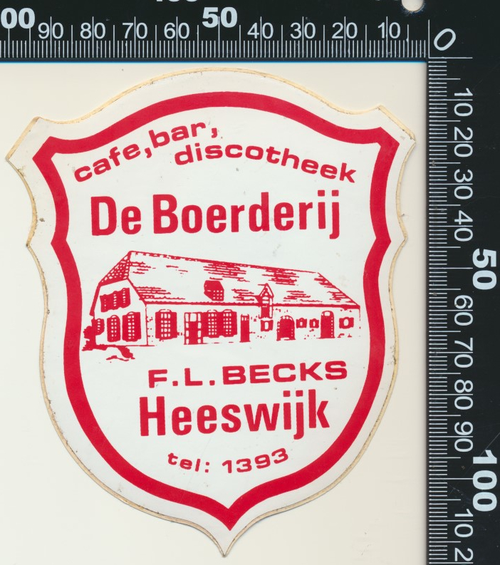 Cafe Bar Discotheek De Boerderij - Heeswijk (Rood)