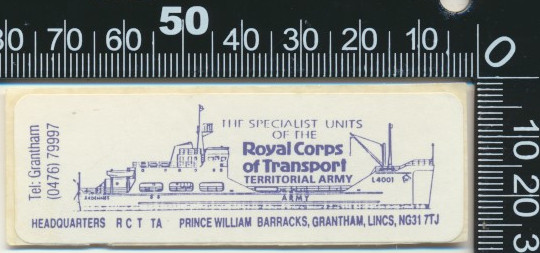 Royal Corps of Transport - Territorial Army - Grantham